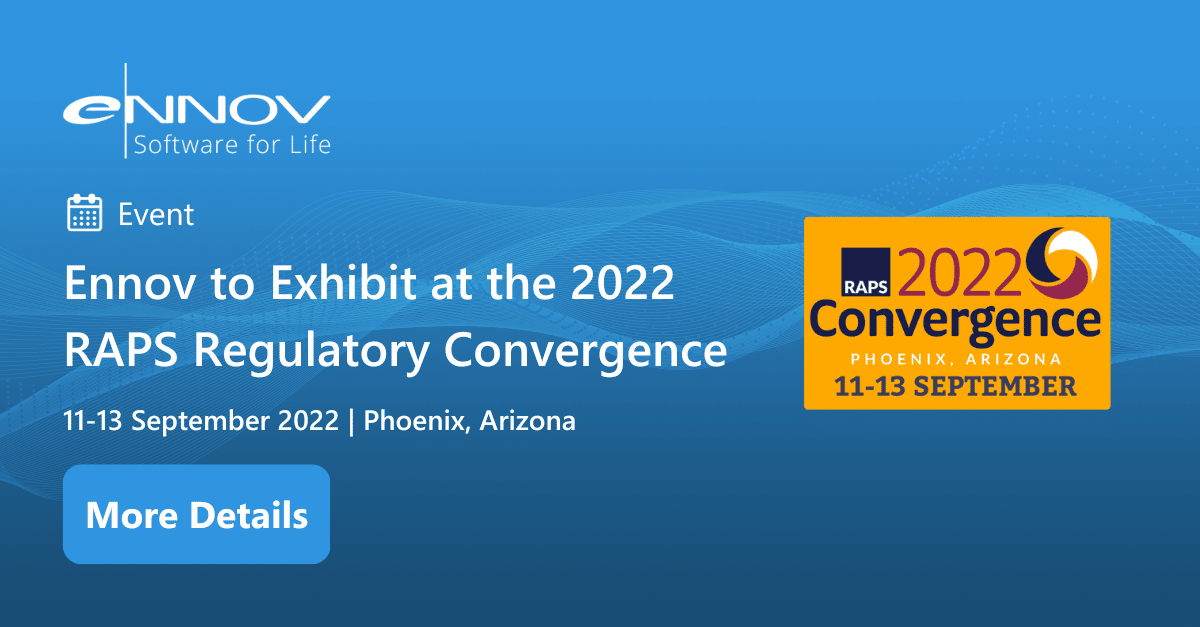 Ennov to Exhibit at the 2022 RAPS Regulatory Convergence